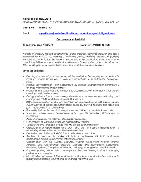 Dharmendra Jain CV | DOC