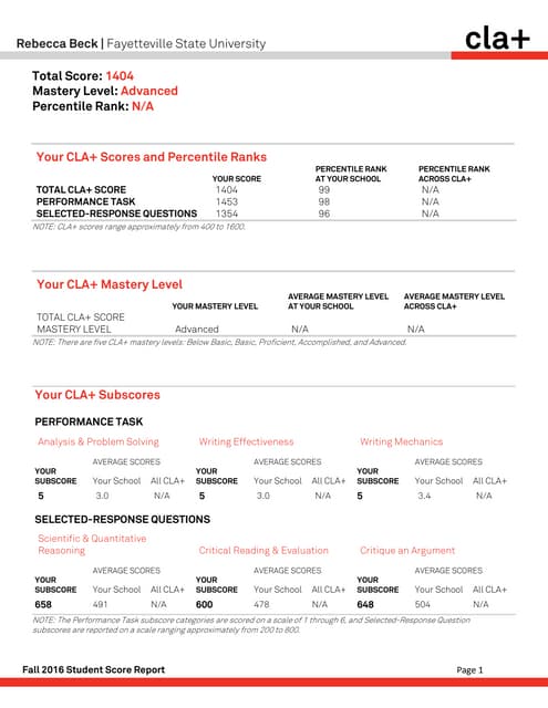SAT Report of Roberto Marley | PDF