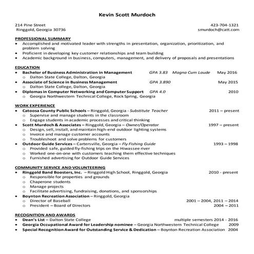 June 2016 Resume | DOCX | Business | Business and Finance