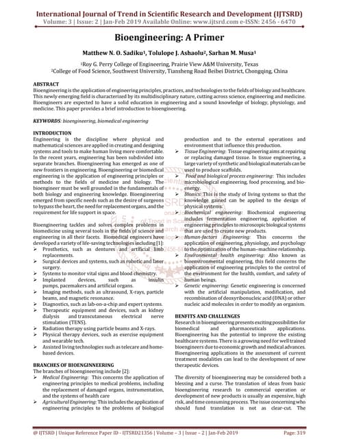 Introduction To Biomedical Engineering Applications Of Biomedical Engineering Ppt