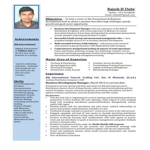 Rajesh Dube - Resume Feb 2016 | PDF