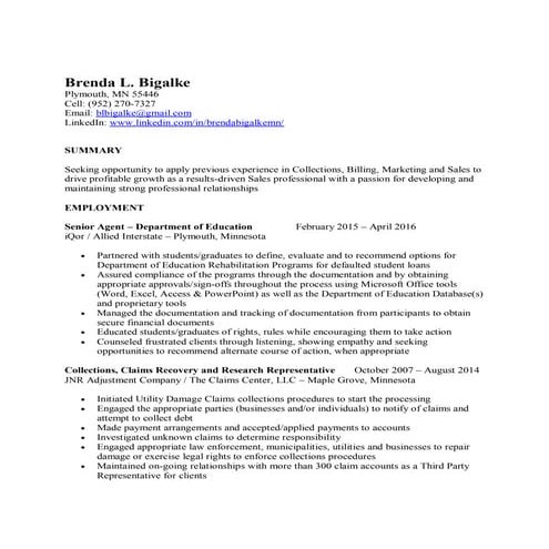 Resume 7-2016 | PDF