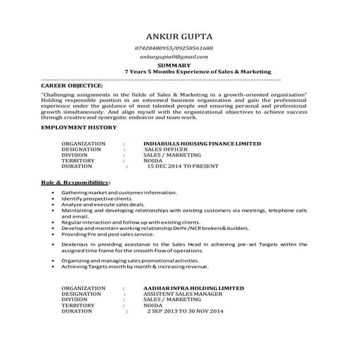RESUME-ANKUR GUPTA (1) | DOCX