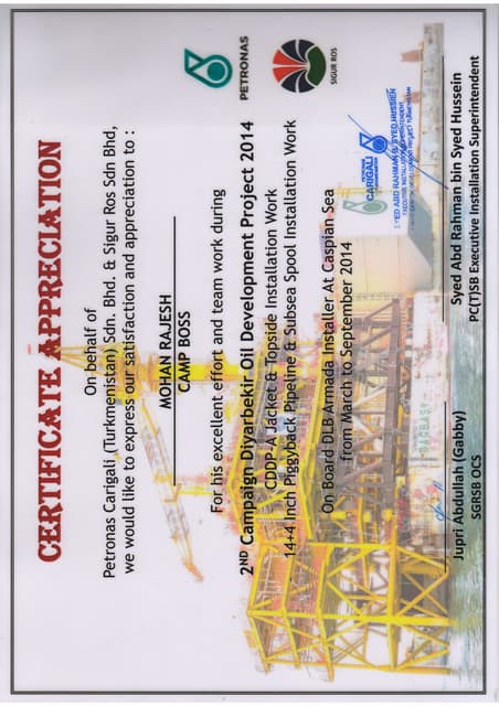 JWMM PRE OPENING CERTIFICATES (2) | PDF