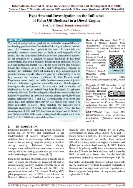 Performance Analysis of An Automated Biodiesel Processor | PDF