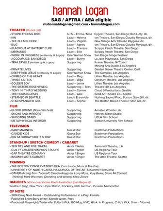 LM acting resume | PDF