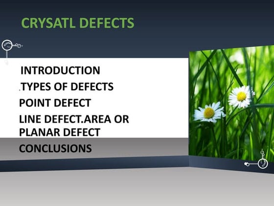 Crystal Defects | PPT