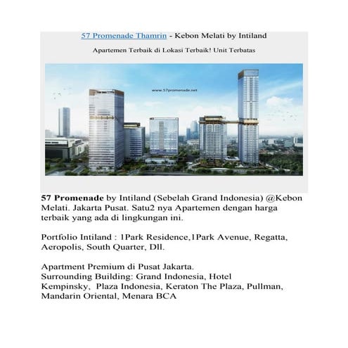 57 Promenade Thamrin | PDF