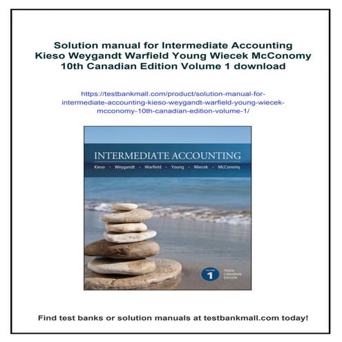 Solution Manual For Intermediate Accounting Kieso Weygandt Warfield