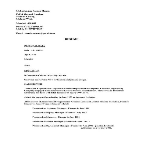 Jeffrey page resume | PDF