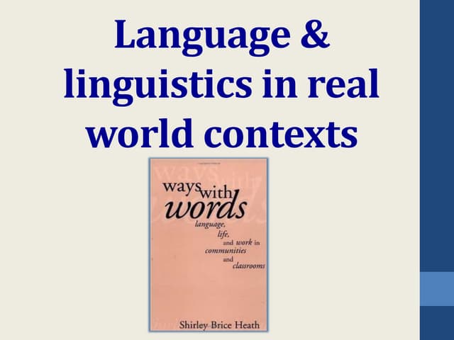 language and society | PPT