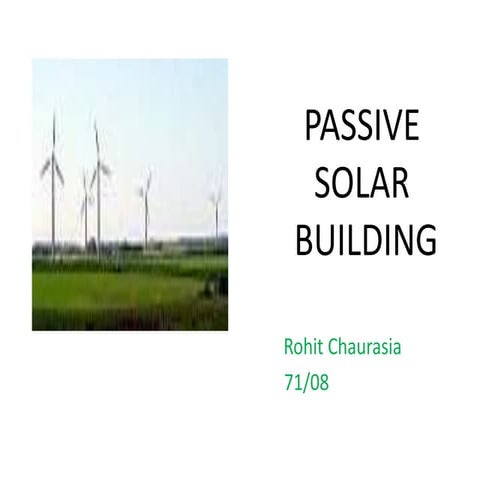 Passive solar building | PPTX