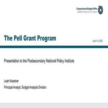 The Pell Grant Program | PPT