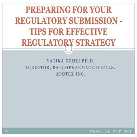 Designing an International Regulatory Strategy: Why do so many get it ...