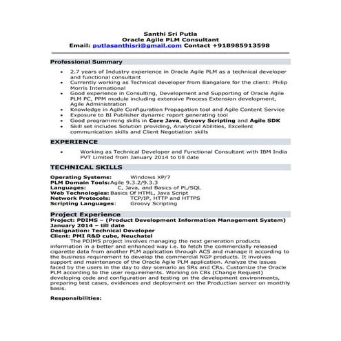 Santhi_Resume | PDF