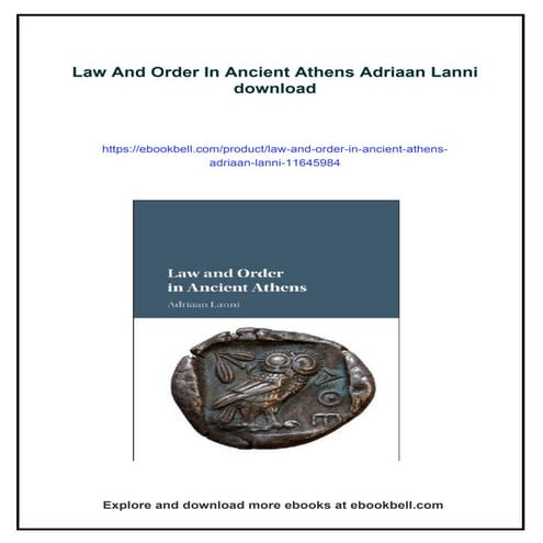 The Law And The Courts In Ancient Greece Edward M Harris Ed | PDF