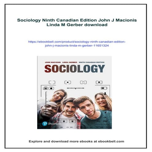 Sociology Ninth Canadian Edition John J Macionis Linda M Gerber | PDF