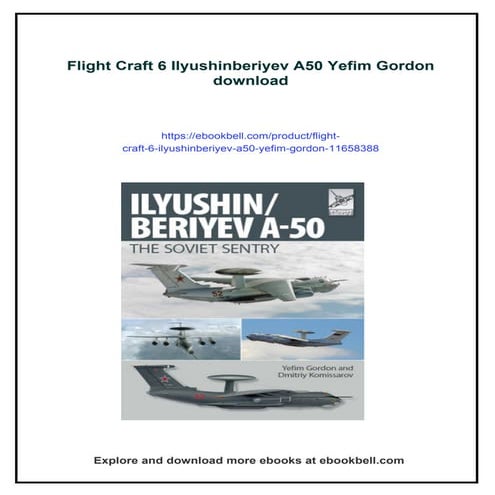 Flight Craft 6 Ilyushinberiyev A50 Yefim Gordon | PDF