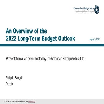 An Overview of the 2022 Long-Term Budget Outlook | PDF