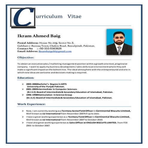 Ikram Baig Resume New | PDF