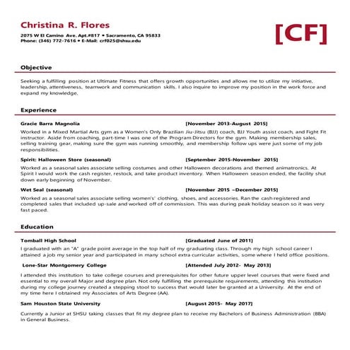 christina resume | DOCX