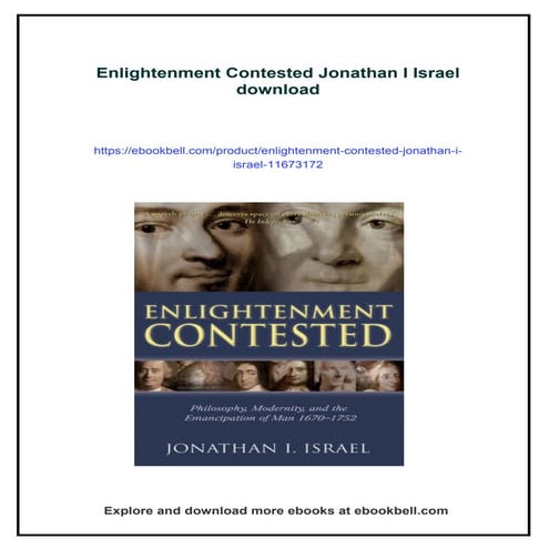 Enlightenment Contested Jonathan I Israel | PDF