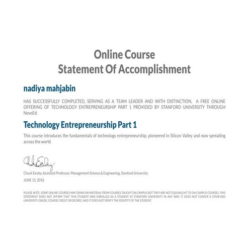 Foundations of E-Commerce_Certificate | PDF