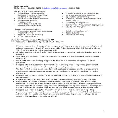 Sheila Kennedy 2015 Active_Resume R3 | PDF