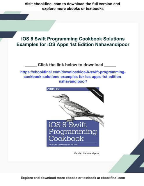 Ios 8 Swift Programming Cookbook Solutions Examples For Ios Apps 1st