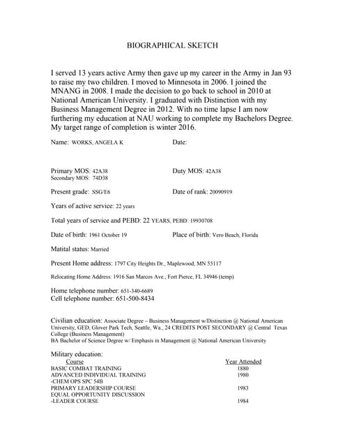 Biographical sketch lesson plan | DOCX