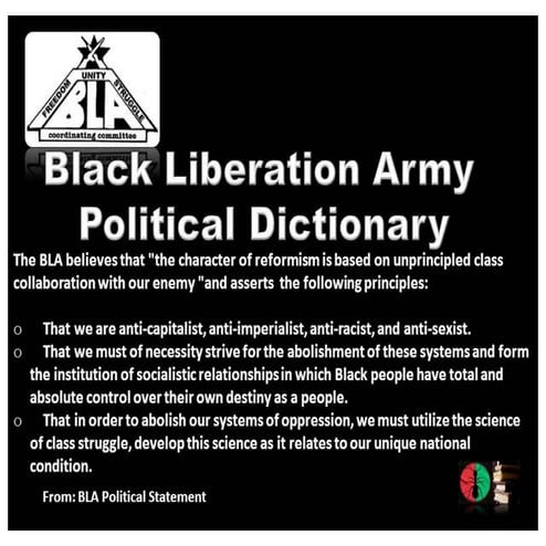 Black Liberation Army (BLA) Political Dictionary 4Download | PPT