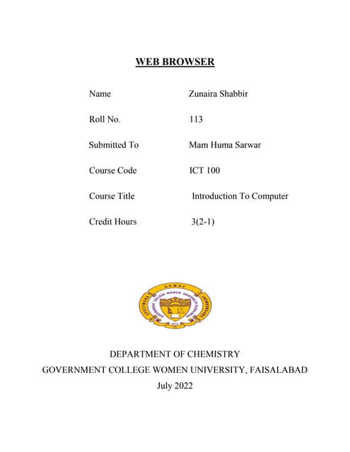 Presentation on web browser | PPTX
