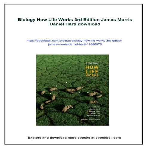 Biology How Life Works 3rd Edition James Morris Daniel Hartl | PDF