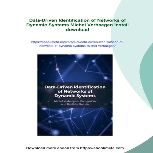 Data-Driven Identification of Networks of Dynamic Systems Michel Verhaegen | PDF