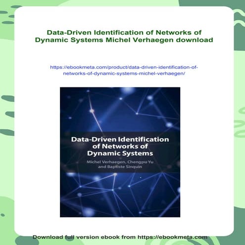 Data-Driven Identification of Networks of Dynamic Systems Michel Verhaegen | PDF