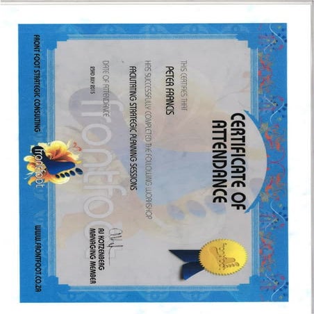 MDP Certificate - University of Stellenbosch | PDF