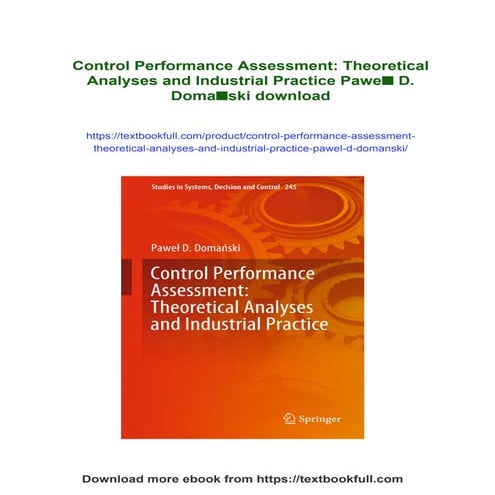 Control Performance Assessment: Theoretical Analyses and Industrial ...
