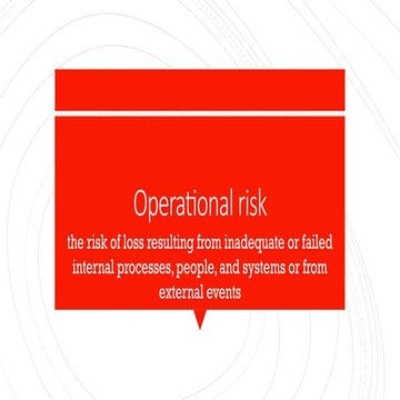 Operational risk ppt | PPTX