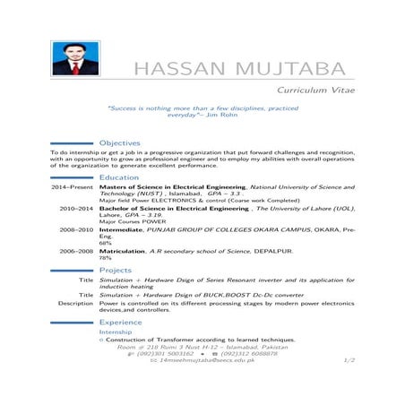 cv hassan | PDF