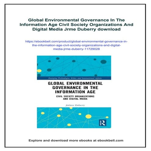 Global Environmental Governance In The Information Age Civil Society ...