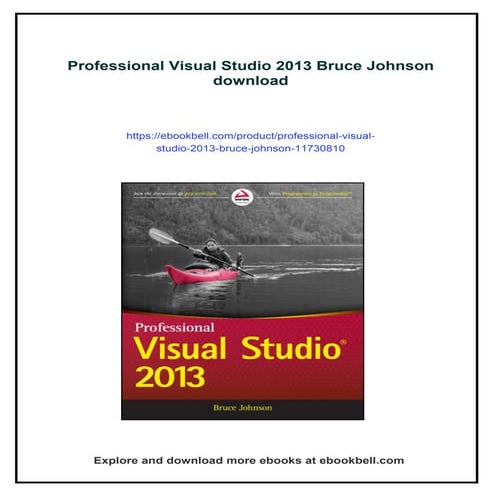 Professional Visual Studio 2013 Bruce Johnson | PDF