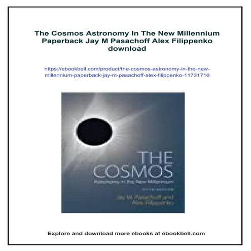 The Cosmos Astronomy In The New Millennium Paperback Jay M Pasachoff ...