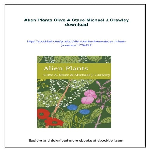 Alien Plants Clive A Stace Michael J Crawley | PDF