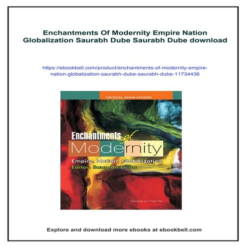 Enchantments Of Modernity Empire Nation Globalization Saurabh Dube ...