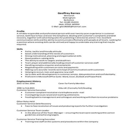 Geoffrey Barnes CV Dec 2016 | DOCX