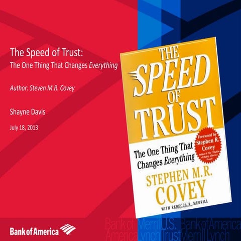 Speed of Trust | PDF