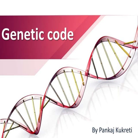 Characteristics of Genetic Code | PPT
