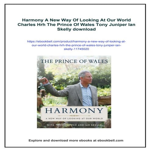 Harmony A New Way Of Looking At Our World Charles Hrh The Prince Of ...