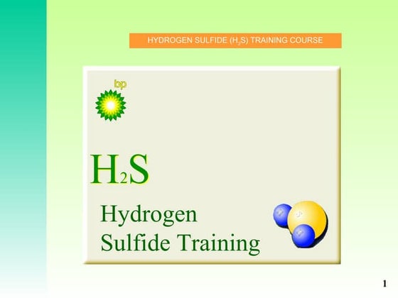 HYDROGEN SULFIDE (H2S) | PPTX | Lung and Respiratory Health | Diseases ...