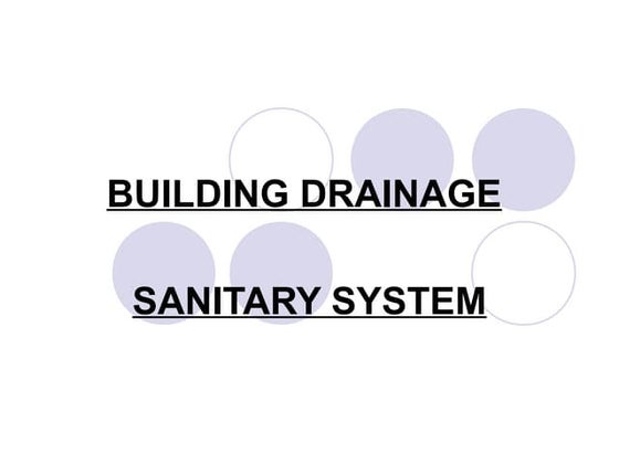 Drainage system | PPT